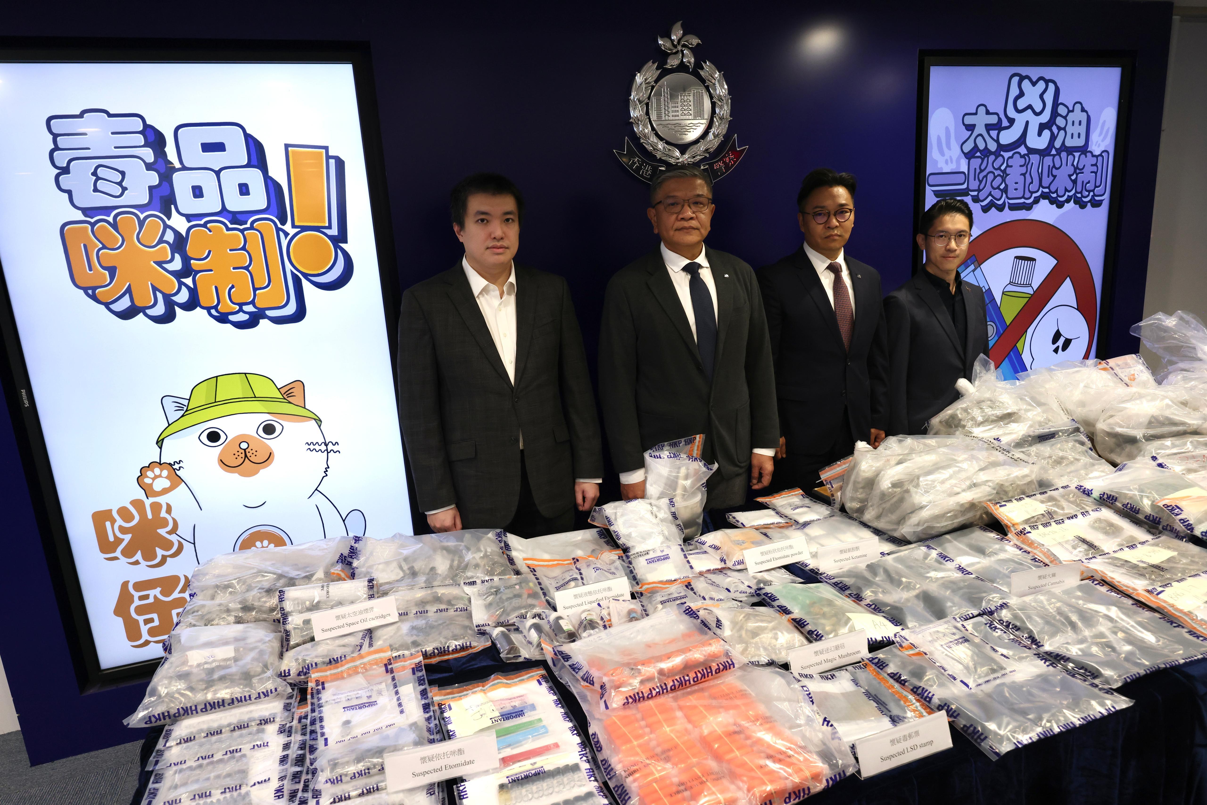 太空油｜警破66宗毒品案檢近萬粒「太空油」 拘99人最細12歲 | am730